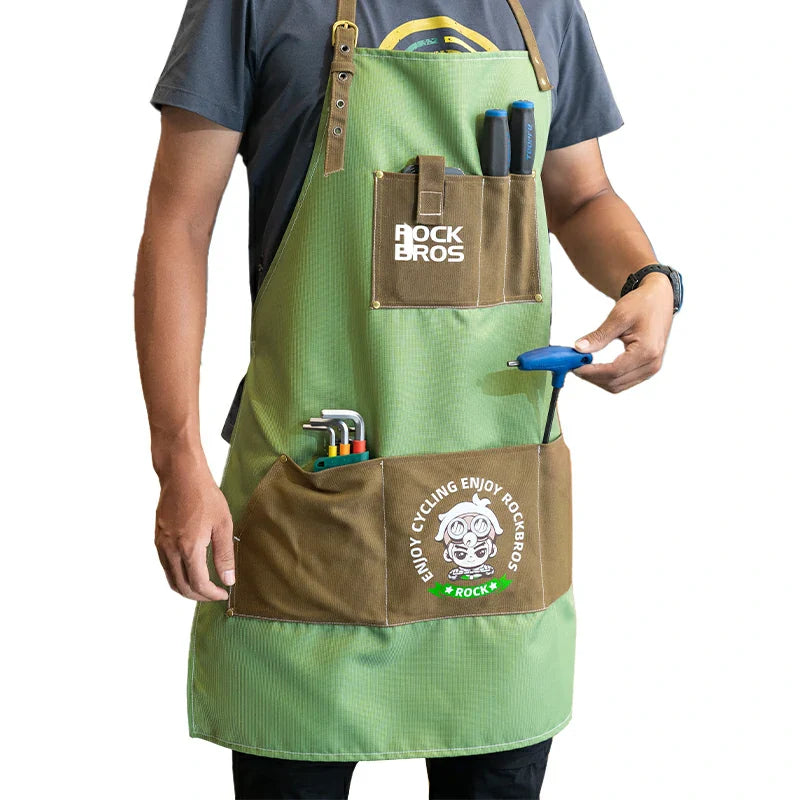 ROCKBROS Work Aprons for Men Women with Large Pockets, Wear-Resistant ...