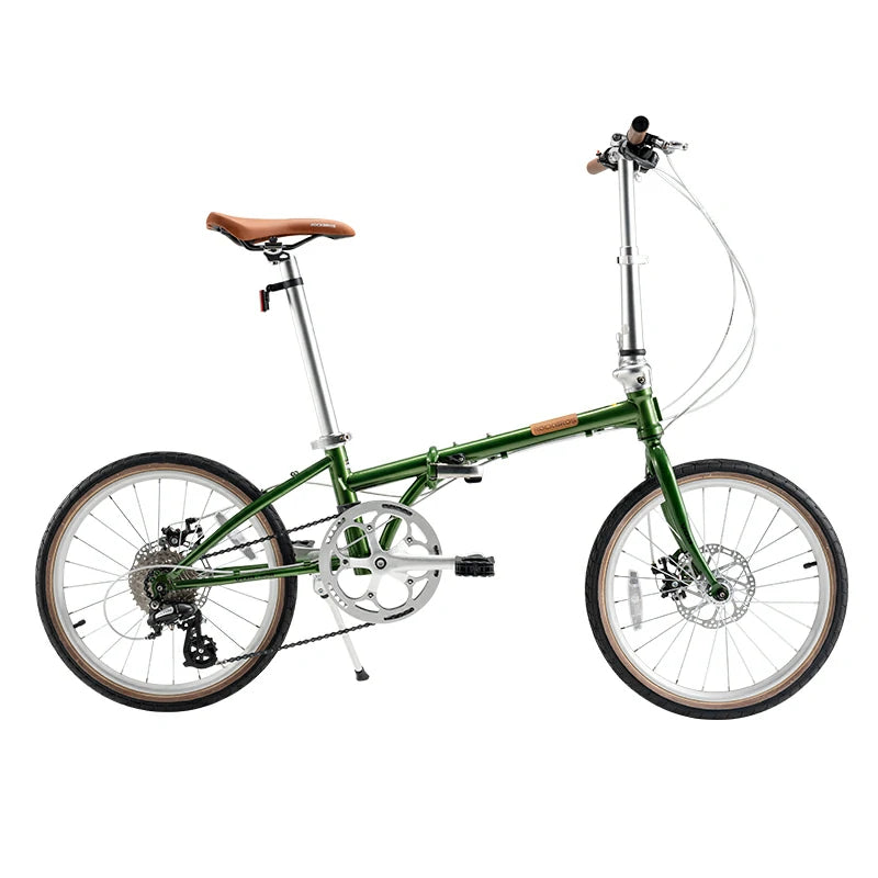 ROCKBROS 20" Chrome-Molybdenum Folding Bike - Lightweight, Shimano 8-Speed