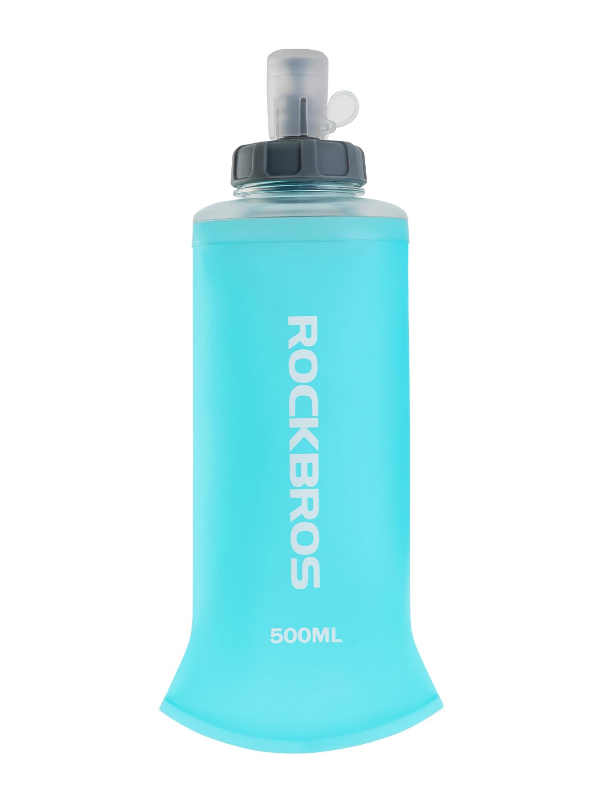 ROCKBROS 500ml Collapsible Soft Flask Flexible Water Bottle for Runnin