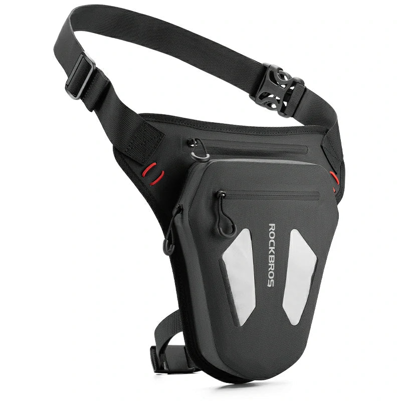 Motorcycle Leg Bag 1L Weather-resistant Adjustable Straps-Rockbros