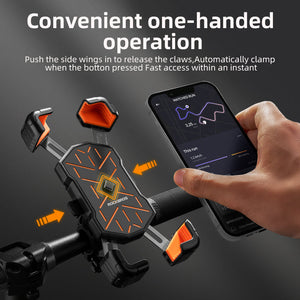 ROCKBROS 360° Adjustable Quick Release Motorcycle Phone Holder