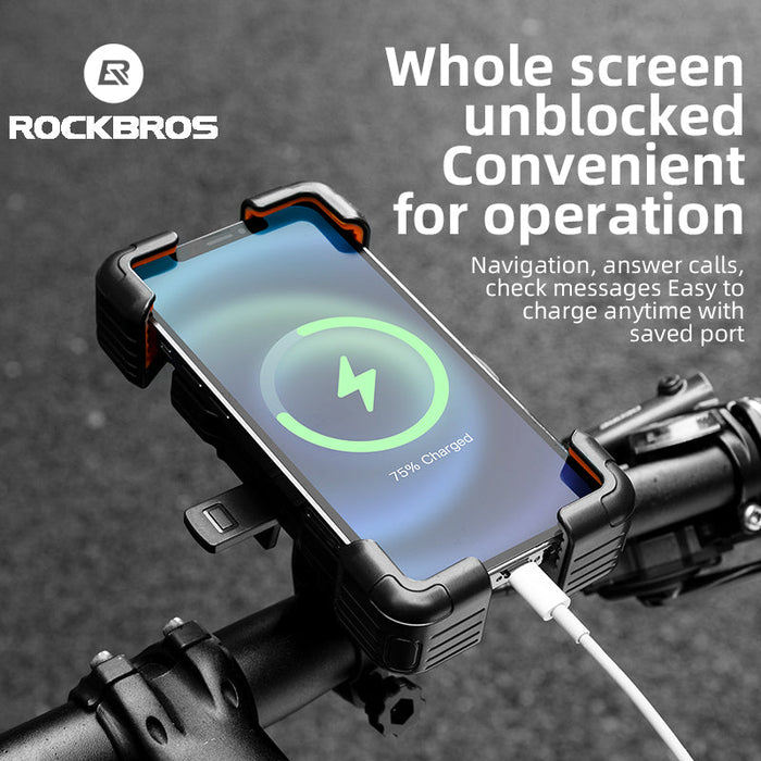 ROCKBROS 360° Adjustable Quick Release Motorcycle Phone Holder
