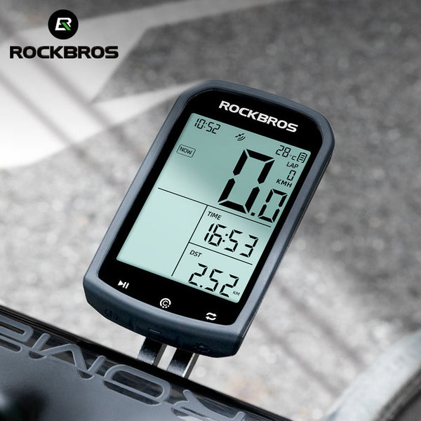 ROCKBROS Wireless Bike Computer - ANT+ Bluetooth, Multi-GPS, Waterproo