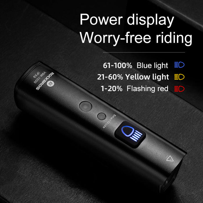 ROCKBROS Bike Light Super Bright 1000 Lumen, 5 Mode LED Bike Light, U