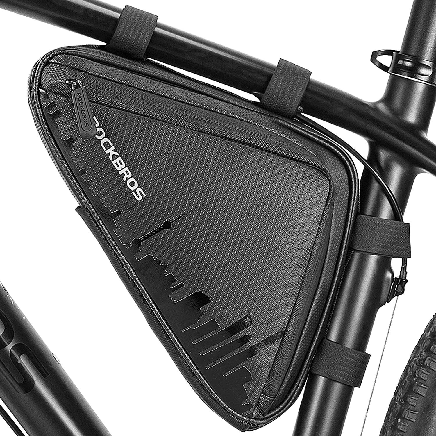 ROCKBROS Bike Triangle Frame Bag Bike Storage Triangle Bag Two Side Po